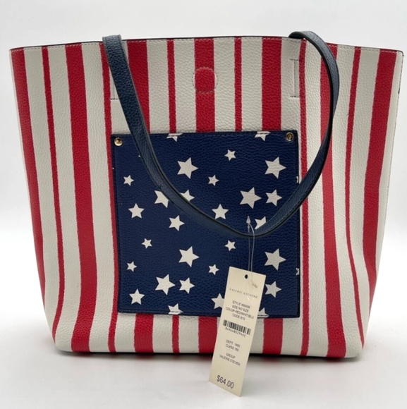 Valerie Stevens | Bags | Valerie Stevens Leather Patriotic Red White ...